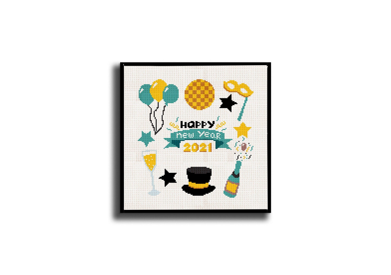New Years Cross Stitch Pattern PDF 2021 - Etsy
