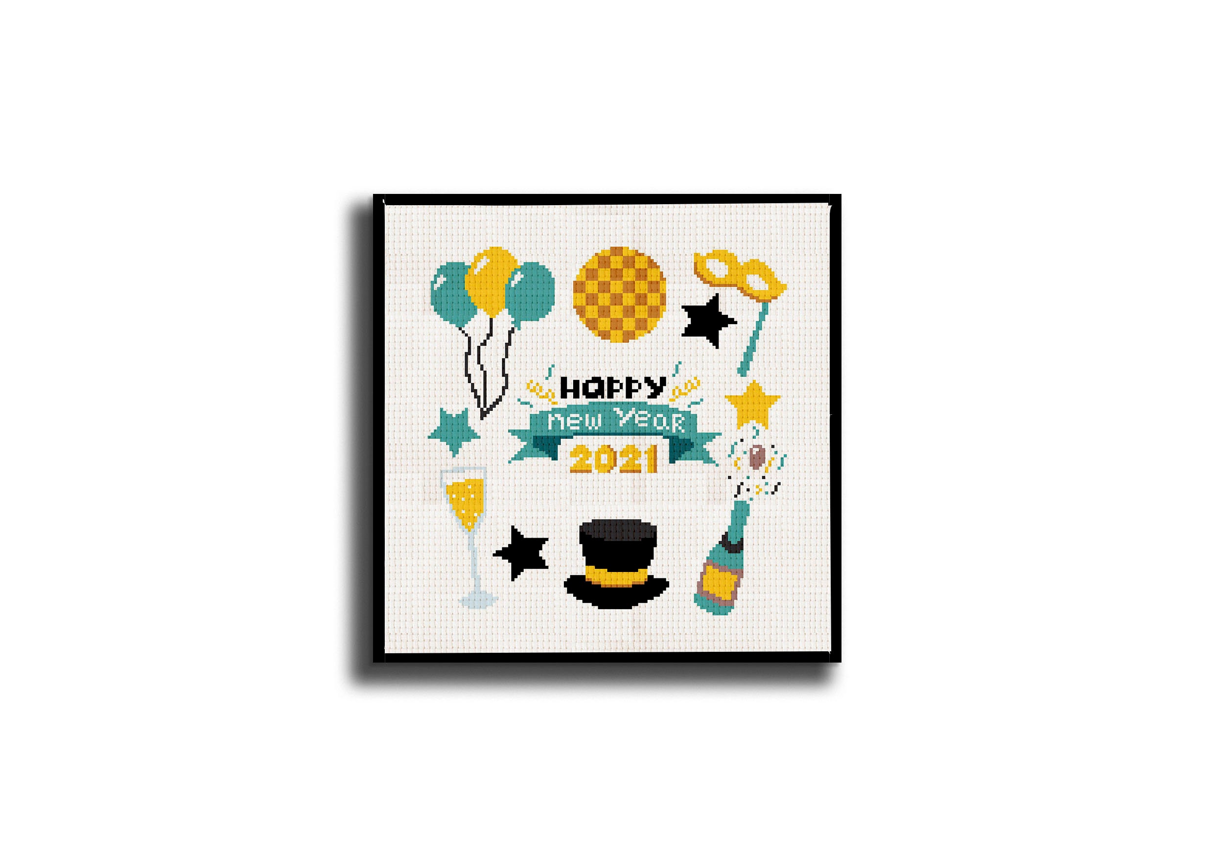 New Years Cross Stitch Pattern PDF 2021 | Etsy