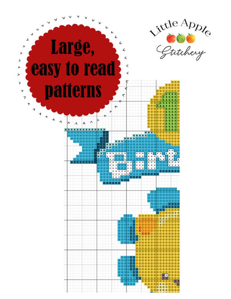 Teacher Cross Stitch Pattern PDF – School - Etsy