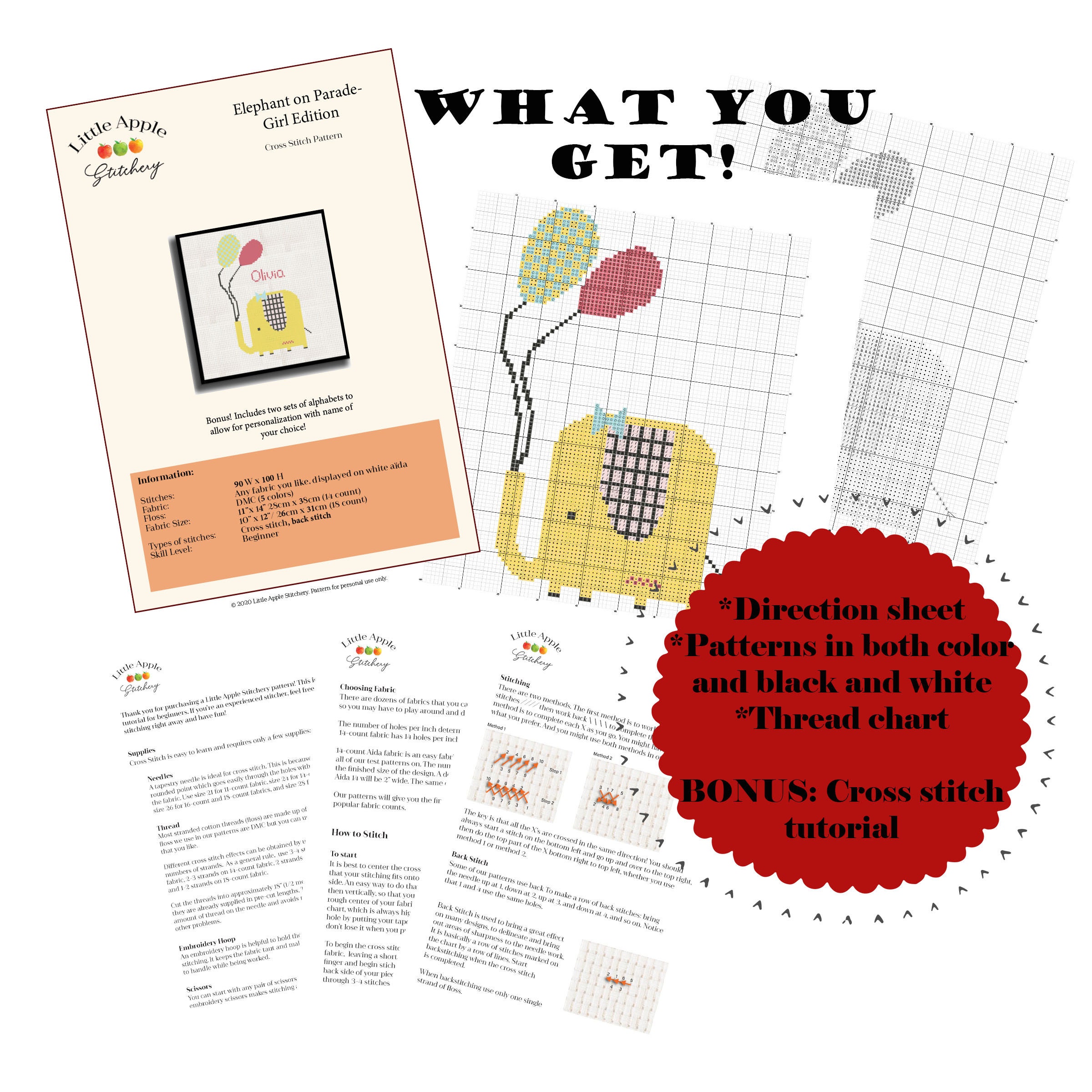 New Years Cross Stitch Pattern PDF 2021 | Etsy