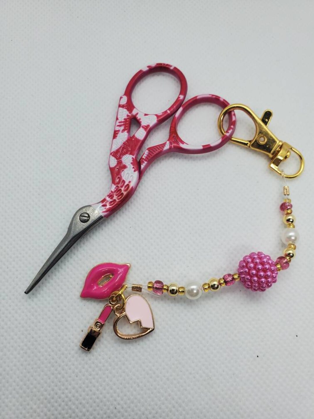 Fashion Scissor Fob Scissor Keeper Beaded Chain - Etsy
