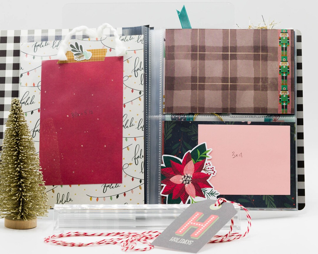 Pre-made Scrapbook Happy Holidays // Pre-made Scrapbook, Christmas ...