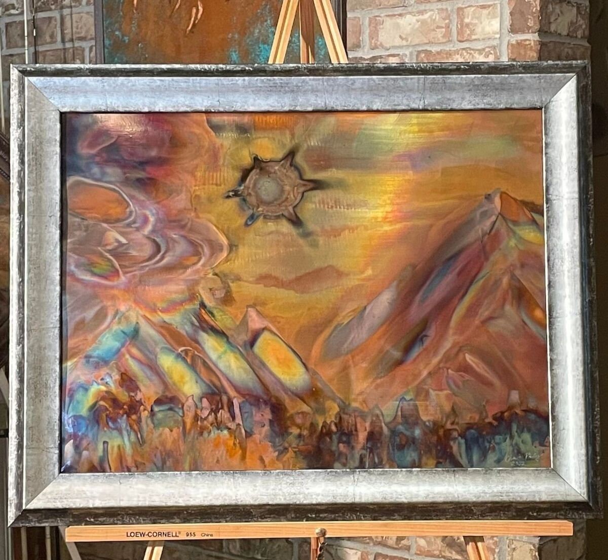 Sunset Storm - Copper Flame Wall Art - Etsy