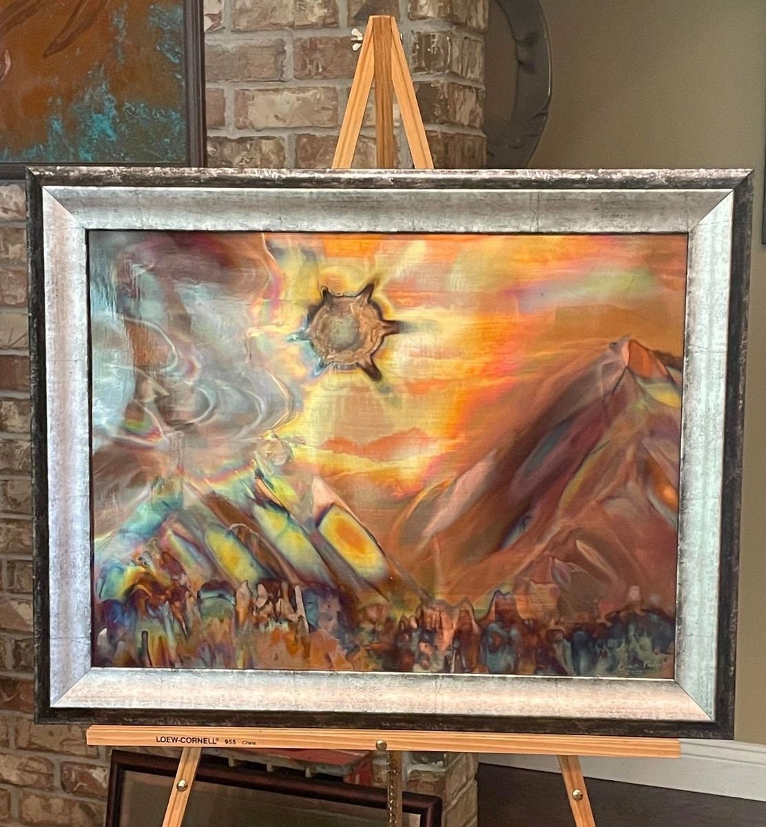 Sunset Storm - Copper Flame Wall Art - Etsy