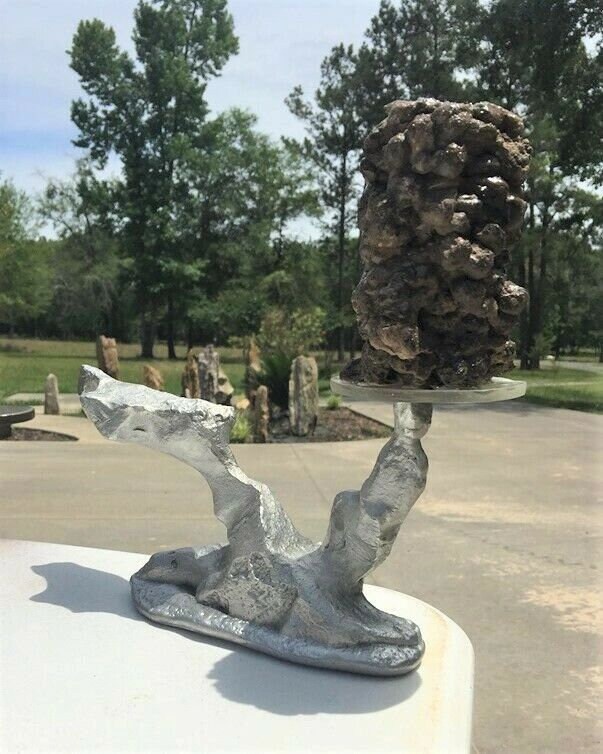 Crawfish Mound Chimney / Burrow Sculpture. UD Aluminum Art by Charles ...
