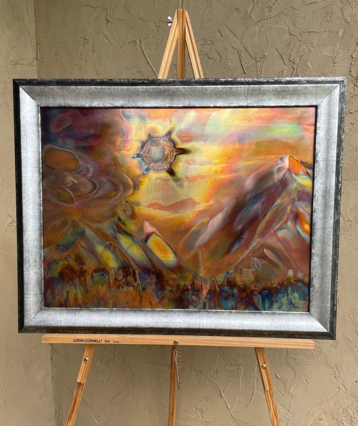 Sunset Storm - Copper Flame Wall Art - Etsy