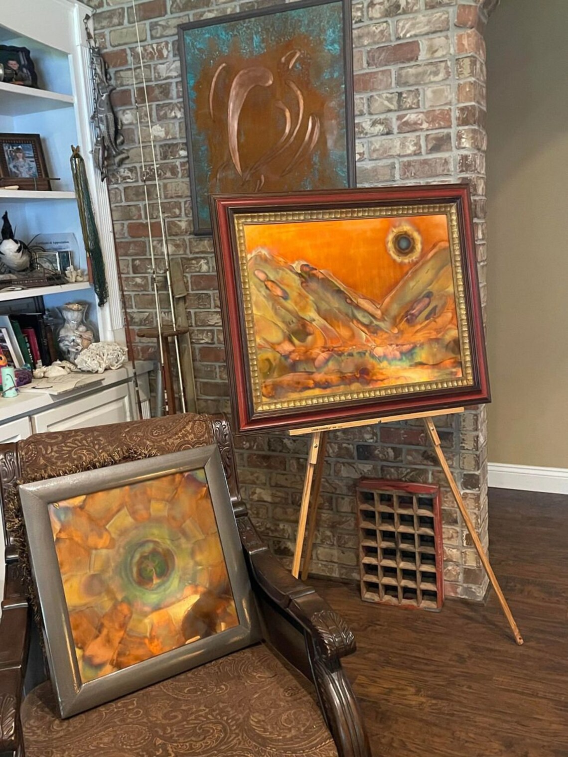 Pattern Delta - Copper Flame Wall Art - Etsy