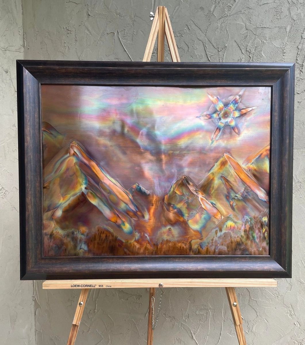 Sunscape Epsilon - Copper Flame Wall Art - Etsy