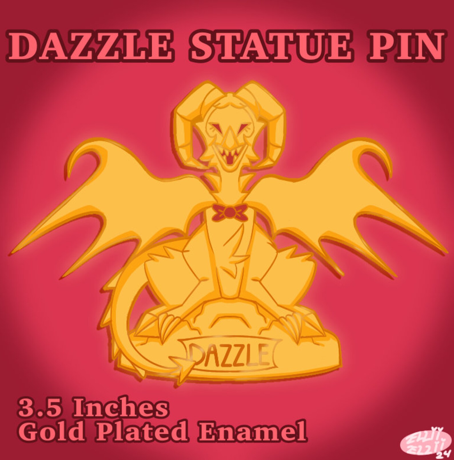 PREORDER Limited Edition Hazbin Hotel Dazzle Statue Pin - Etsy PREORDER Limited Edition Hazbin Hotel Dazzle Statue Pin - Etsy