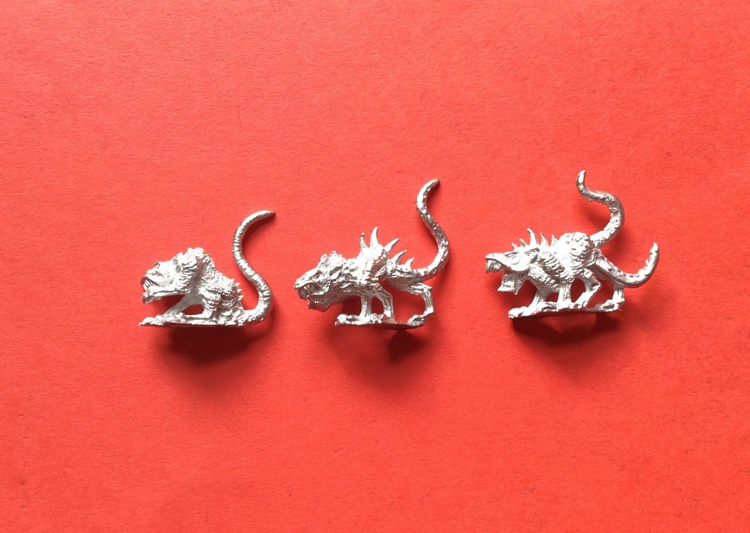 Necromunda 1997 Wyrd Beasts Giant Rat 1-3 Inquisition Inq28 Rare OOP ...