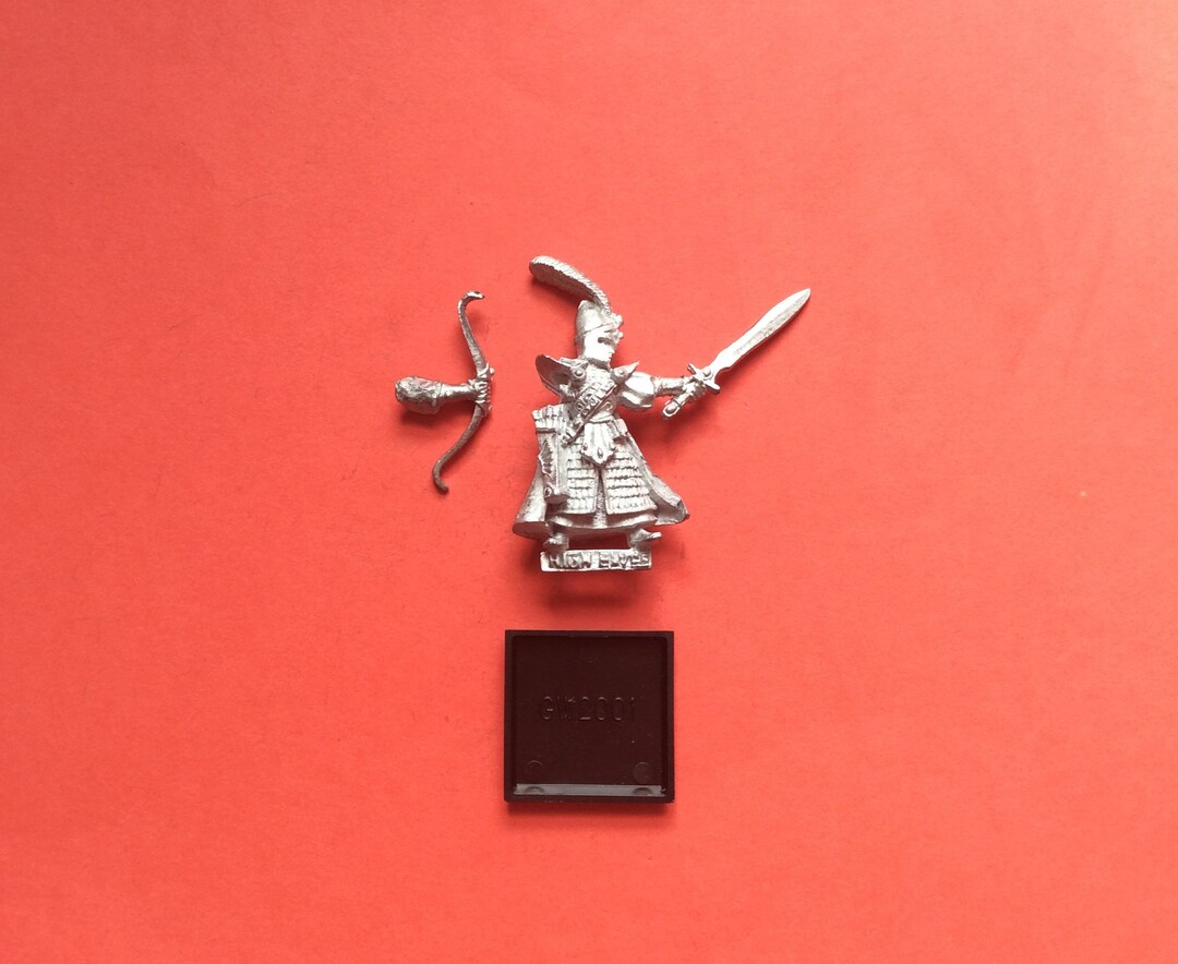 Very Rare High Elves Commander Pose AOS High Elves Elf Rare OOP Metal ...