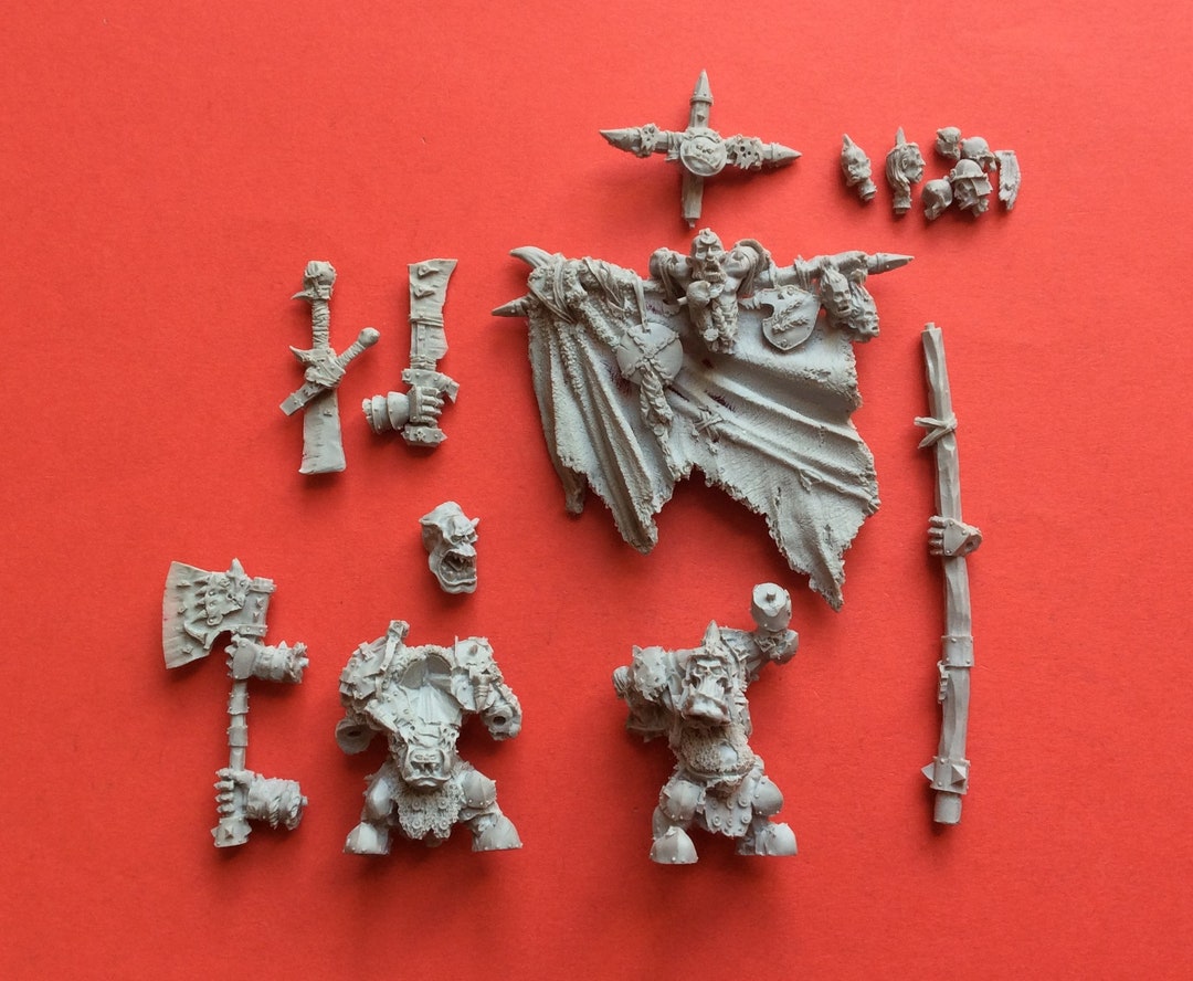 Forgeworld Very Rare Orc Greenskins Command Banner Orcs & Goblins Chaos ...