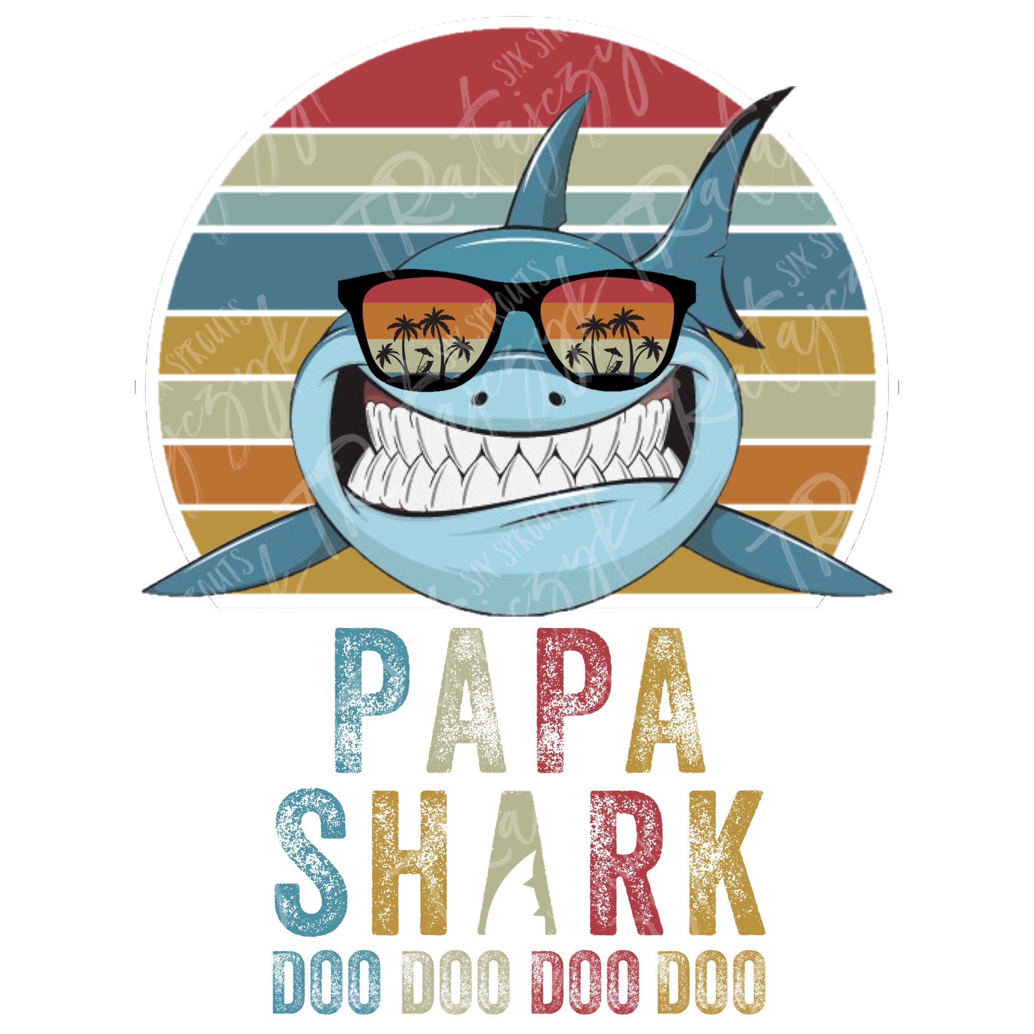 Papa Shark Doo Doo Doo Doo - Etsy
