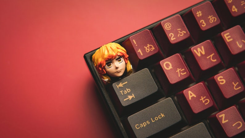 Zenitsu Artisan Keycap - Etsy