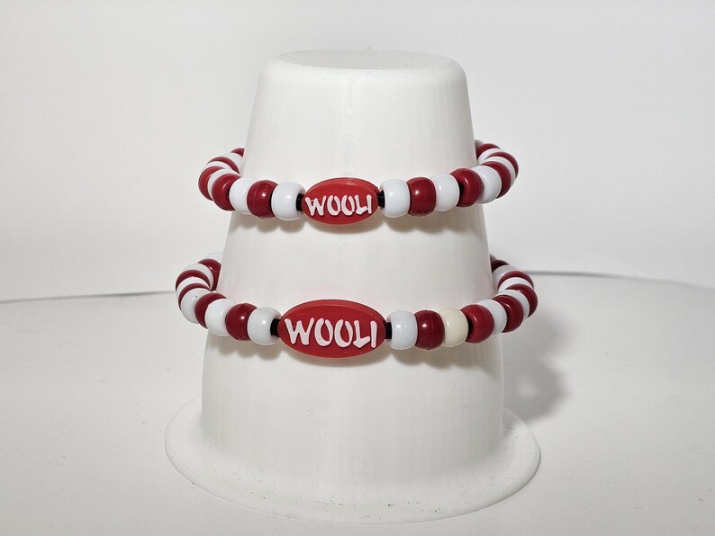 Wooli Text Inspired Rave Beads - Kandi - Customizable Color - Rave ...