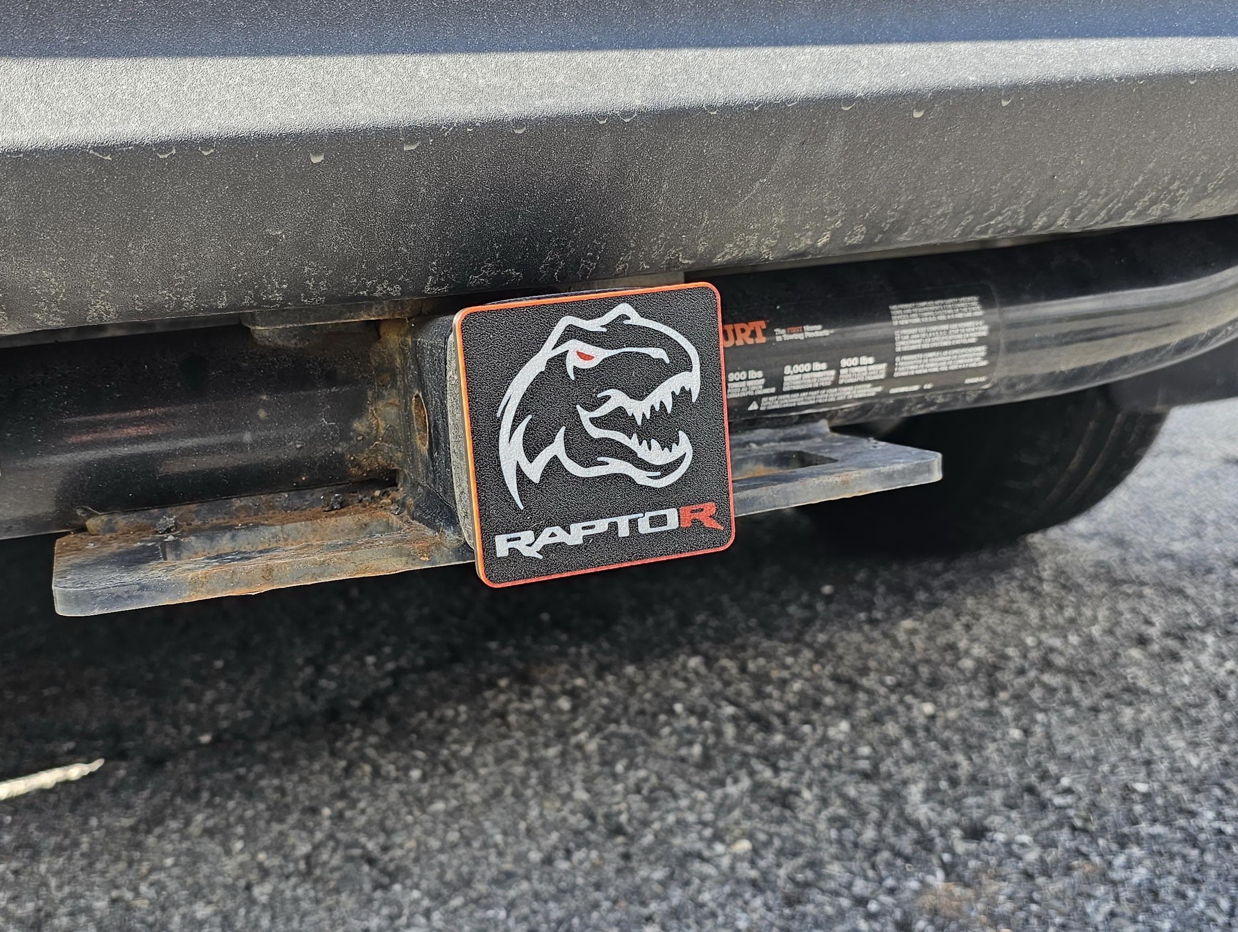 Ford Raptor R Dino F150, F-150, Trailer Hitch Cover, Customizable Color ...