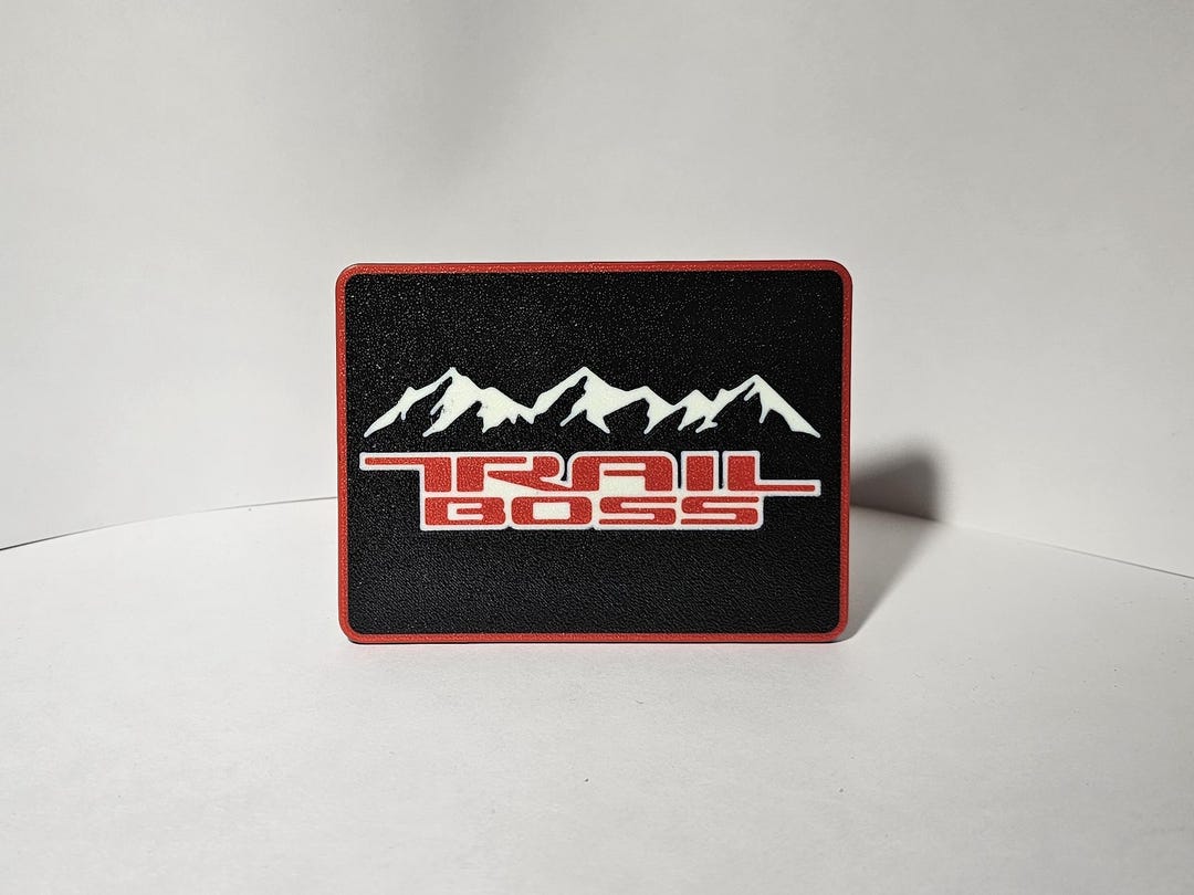 Chevy Trail Boss Trailer Hitch Cover, Customizable Color, Receiver ...