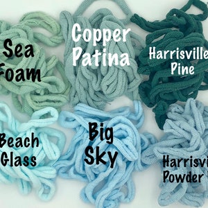 Custom Hand-dyed Loops, 100% Cotton, Traditional 7 Size, Trendy Colors ...