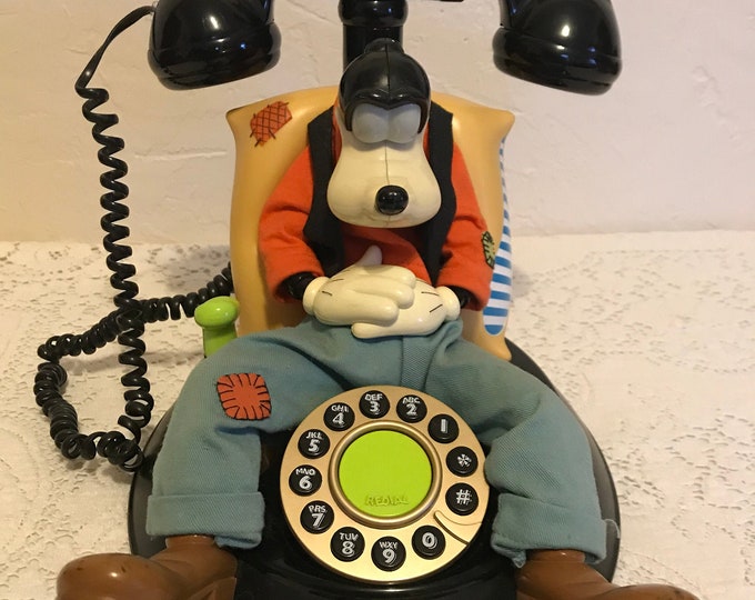 1990 Disney's Talking Goofy Phone Telephone Vintage - Etsy