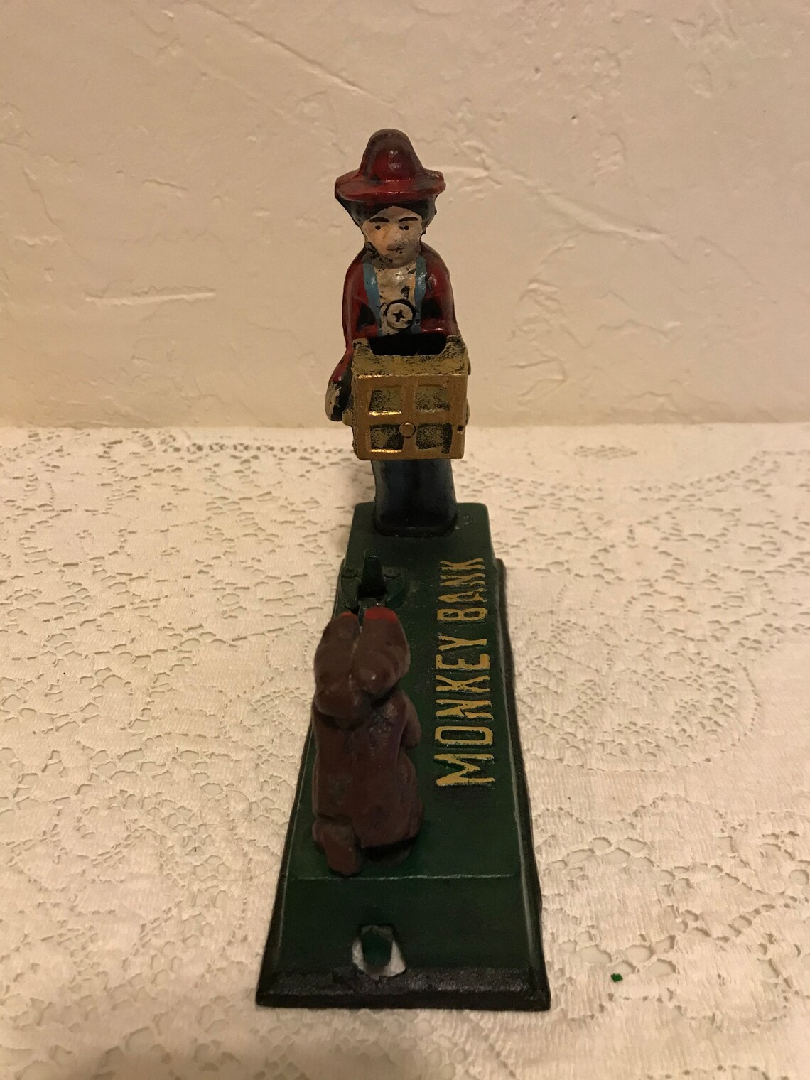 Cast Iron Monkey Bank - Etsy