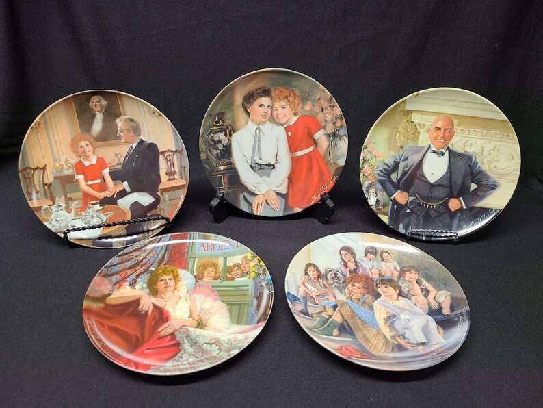 1984-1986 Little Orphan Annie Limited Edition Collectible Plates ...