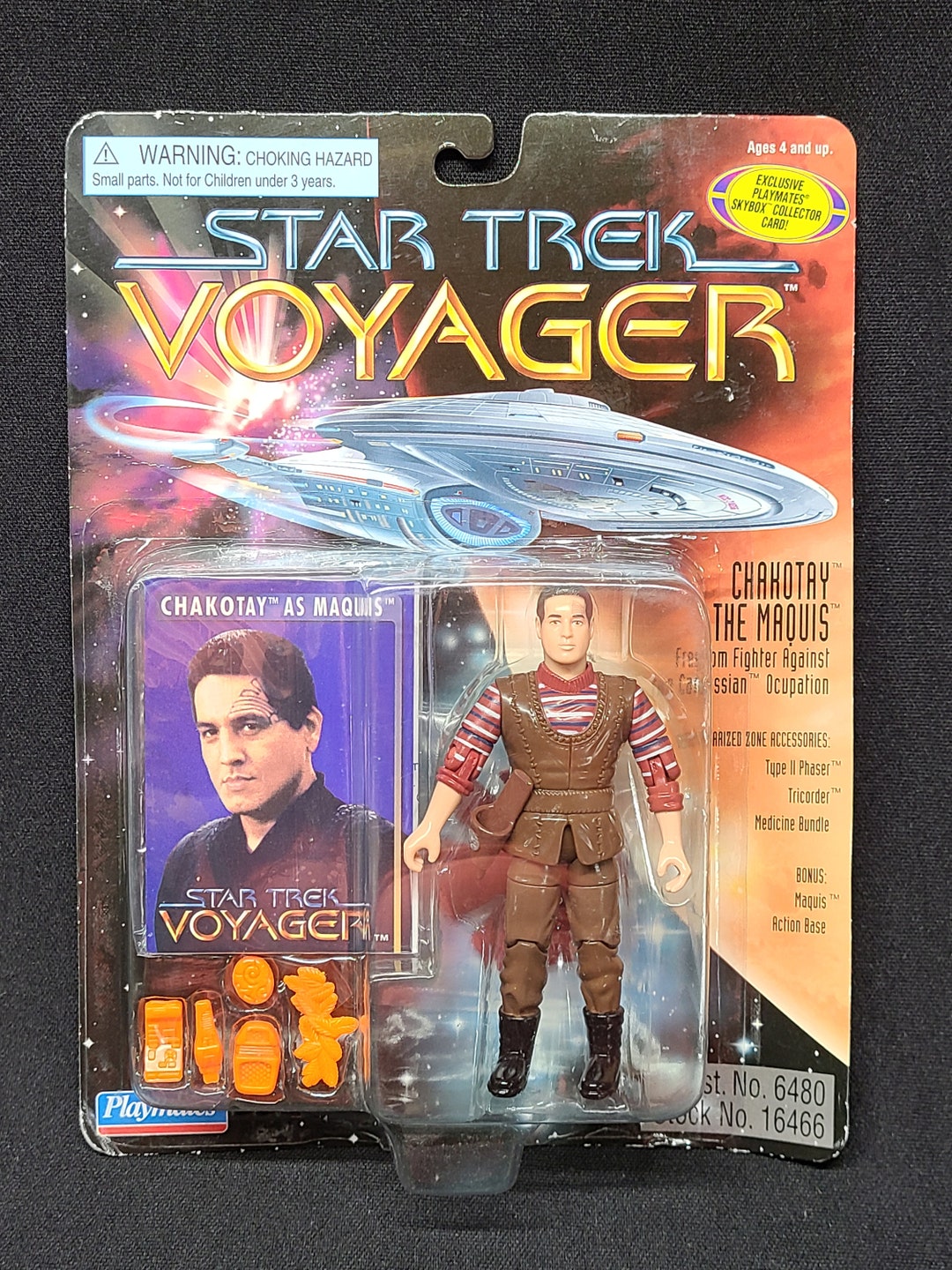 1995-1996 Star Trek Voyager Action Figures Chakotay the Maquis Lt ...