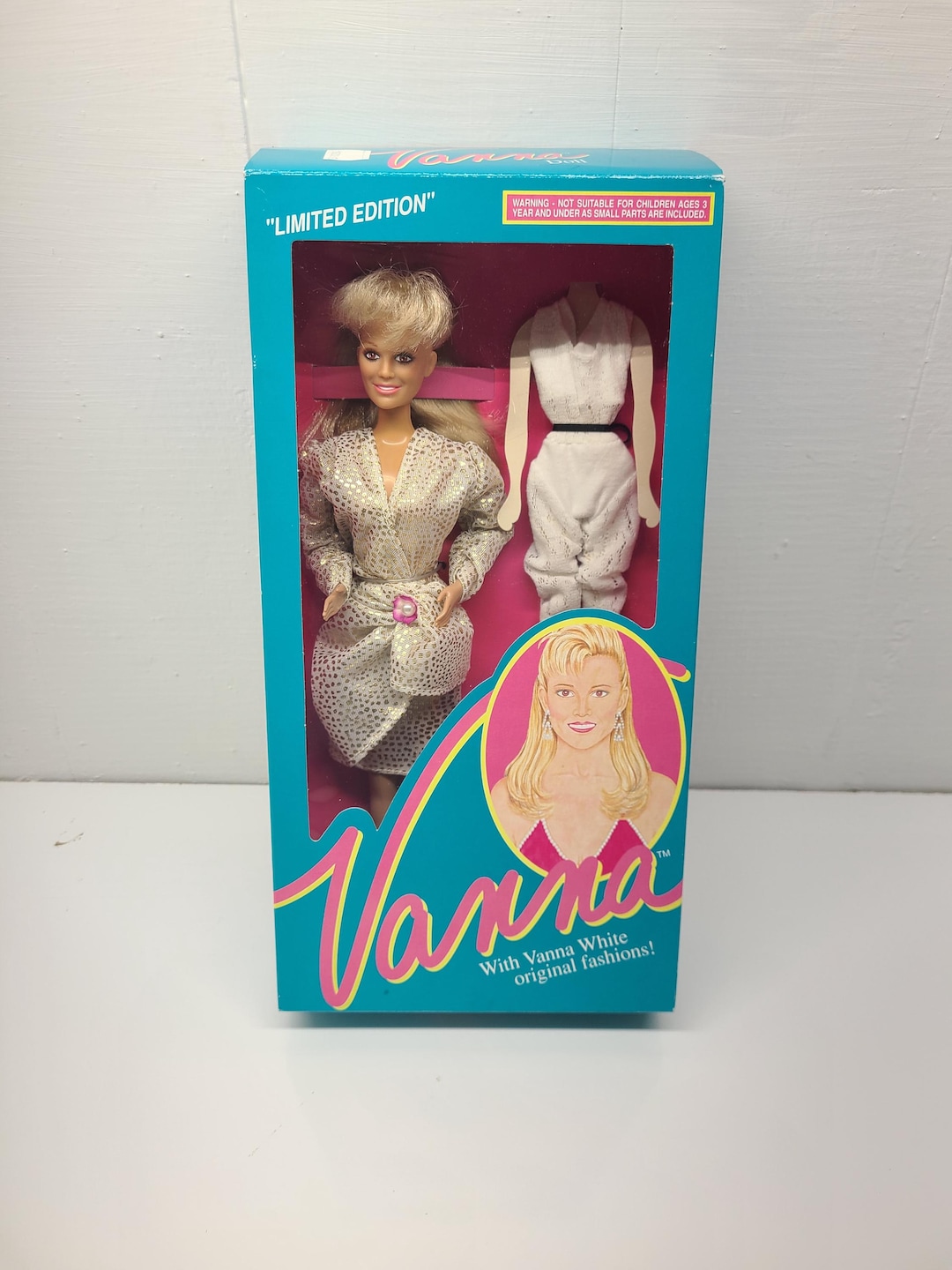 1990 Vanna White Barbie Doll - Limited Edition Vintage Doll - Cheetah ...