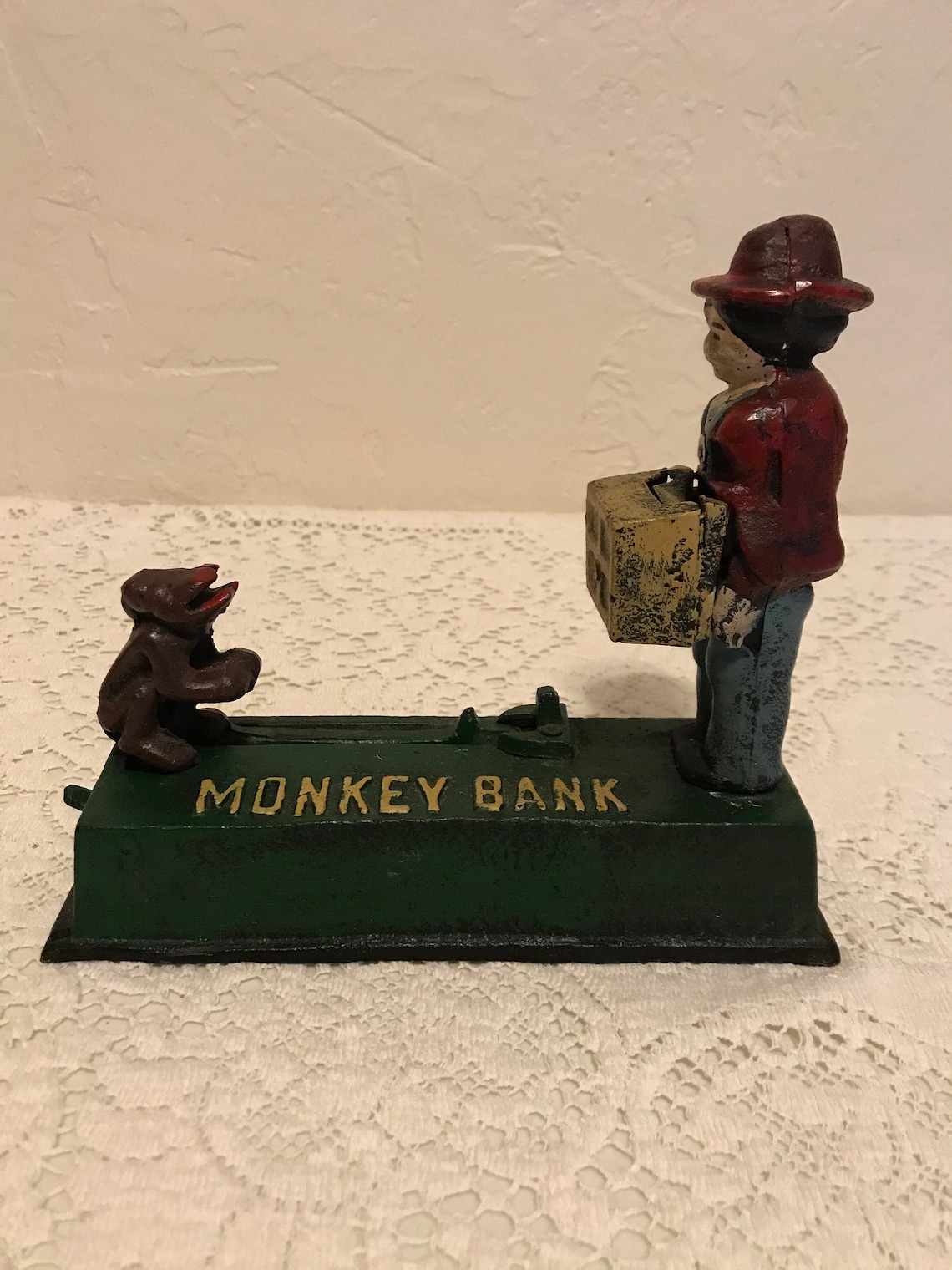 Cast Iron Monkey Bank - Etsy