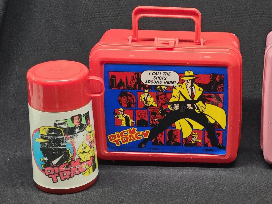 1986 Dick Tracy Aladdin Lunch Box W/thermos Vintage Collectible Disney ...