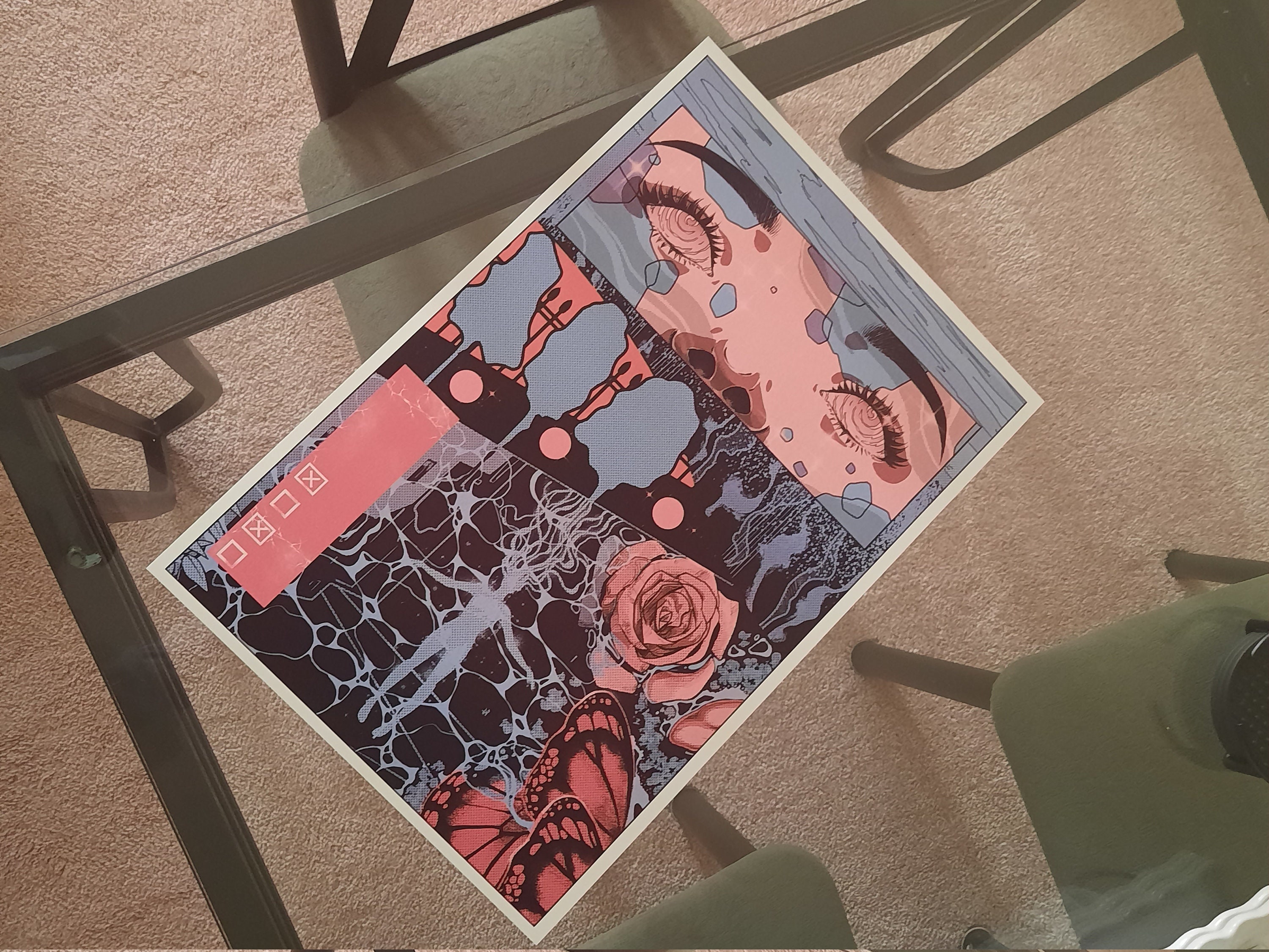 Loverdose Lofi Poster Original Lofi Art Print Lofi Anime - Etsy