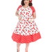 Retro Cherry Apron. Cherry Bakes Well Sweetheart Apron for Women ...