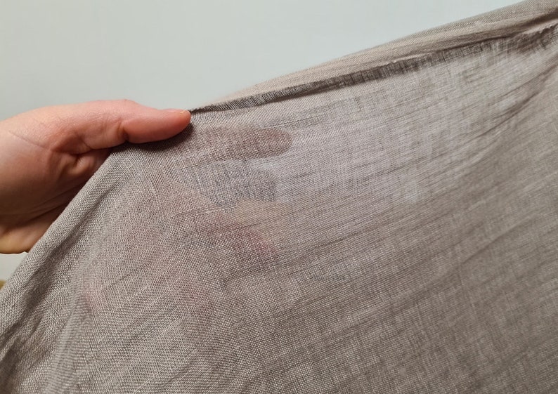 Thin curtain linen fabric Lightweight cheesecloth fabric by | Etsy