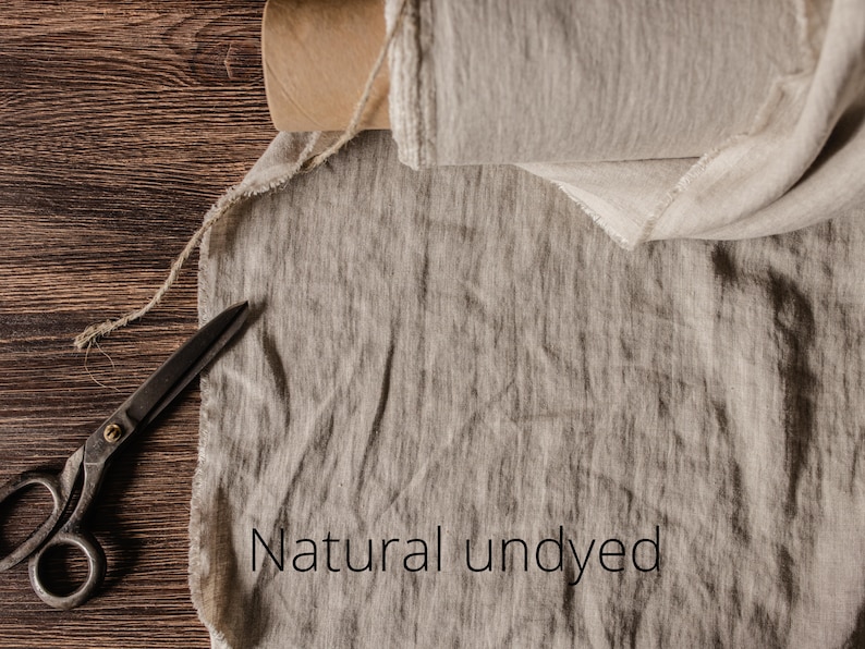 Natural Undyed Linen Fabric Fabric by the Yard or Meter - Etsy