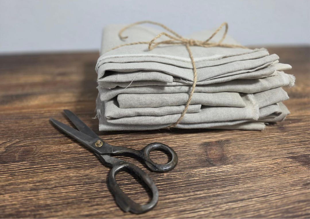 Linen Fabric Remnants Natural Undyed – Assorted Sizes & Colors ...