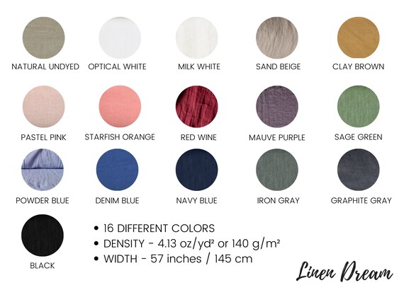 Lightweight linen fabric - LinenDreamShop