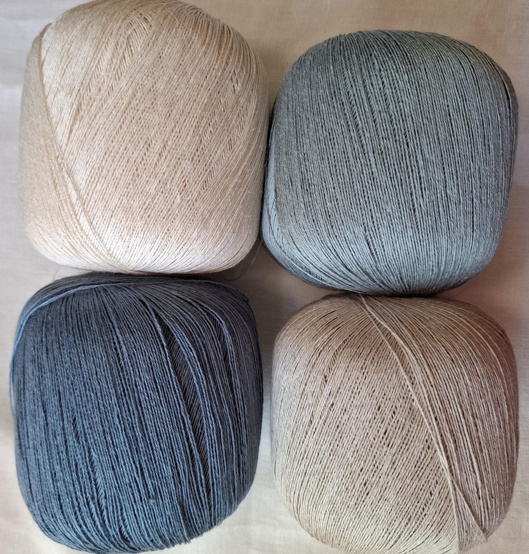 Linen Yarn Made in EU for Handcrafts and Knitting Different Tones - Etsy
