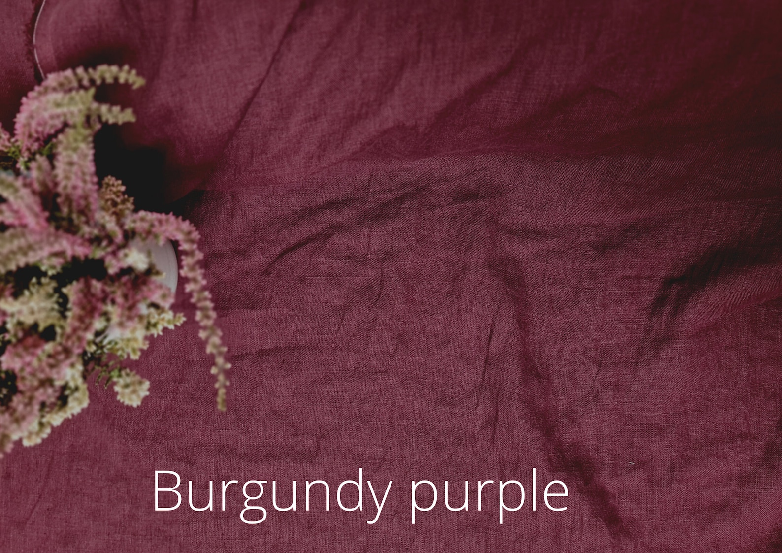 Linen Fabric Red Color Shades Fabric by the Yard or Meter | Etsy