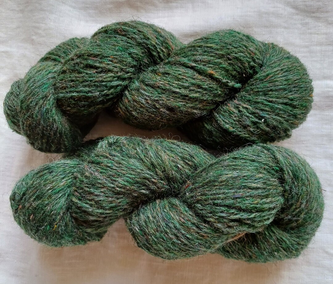 Wool Yarn for Knitting, High Quality Multicolor Moss Green Hand Dyed ...