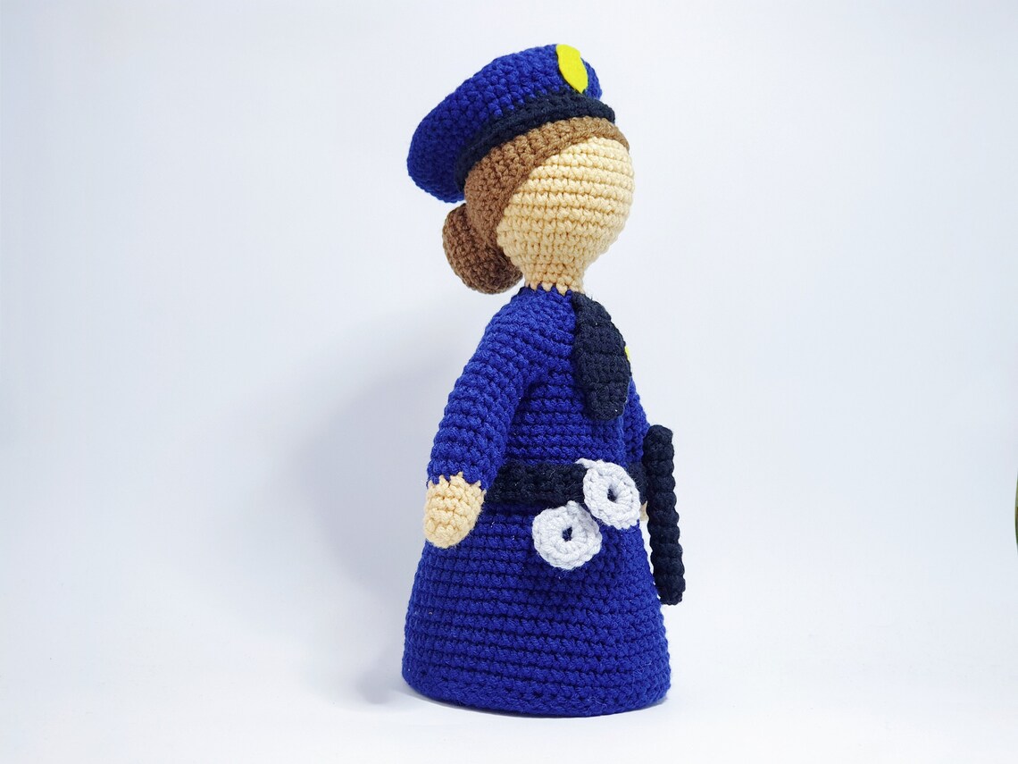 Crochet Patterns Amigurumi Stuffed Police Doll PDF / Instant | Etsy