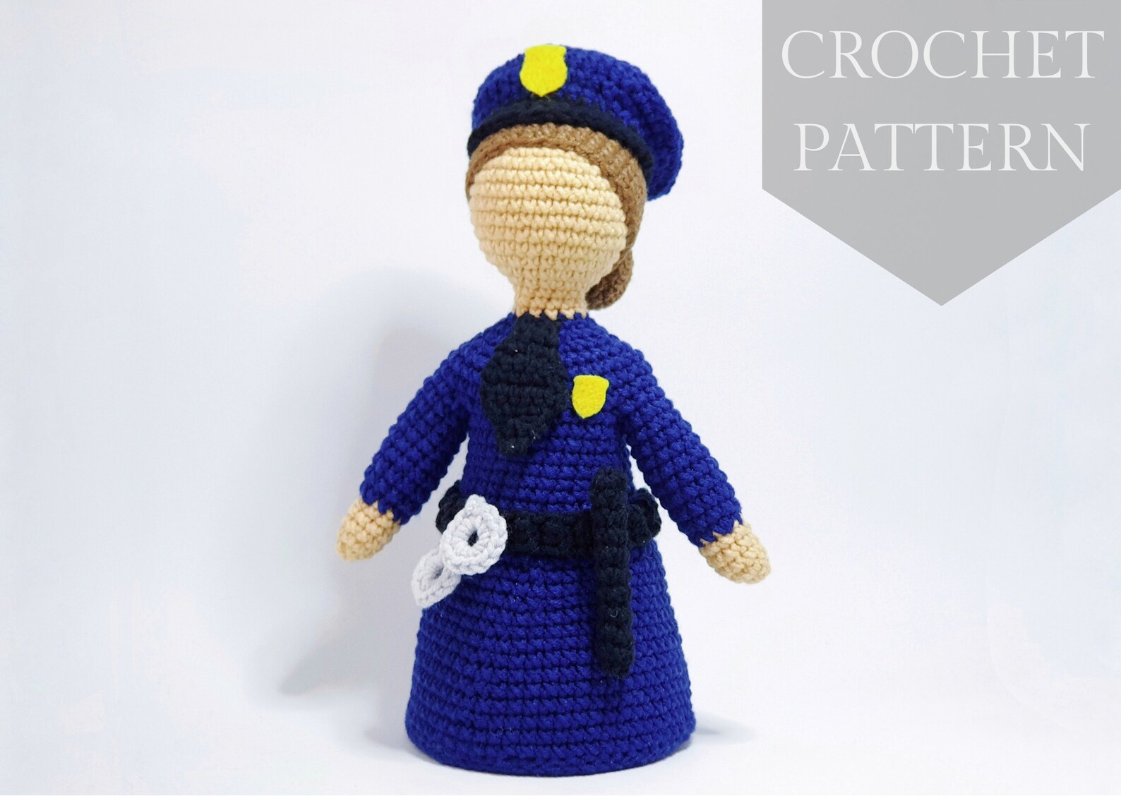 Crochet Patterns Amigurumi Stuffed Police Doll PDF / Instant | Etsy