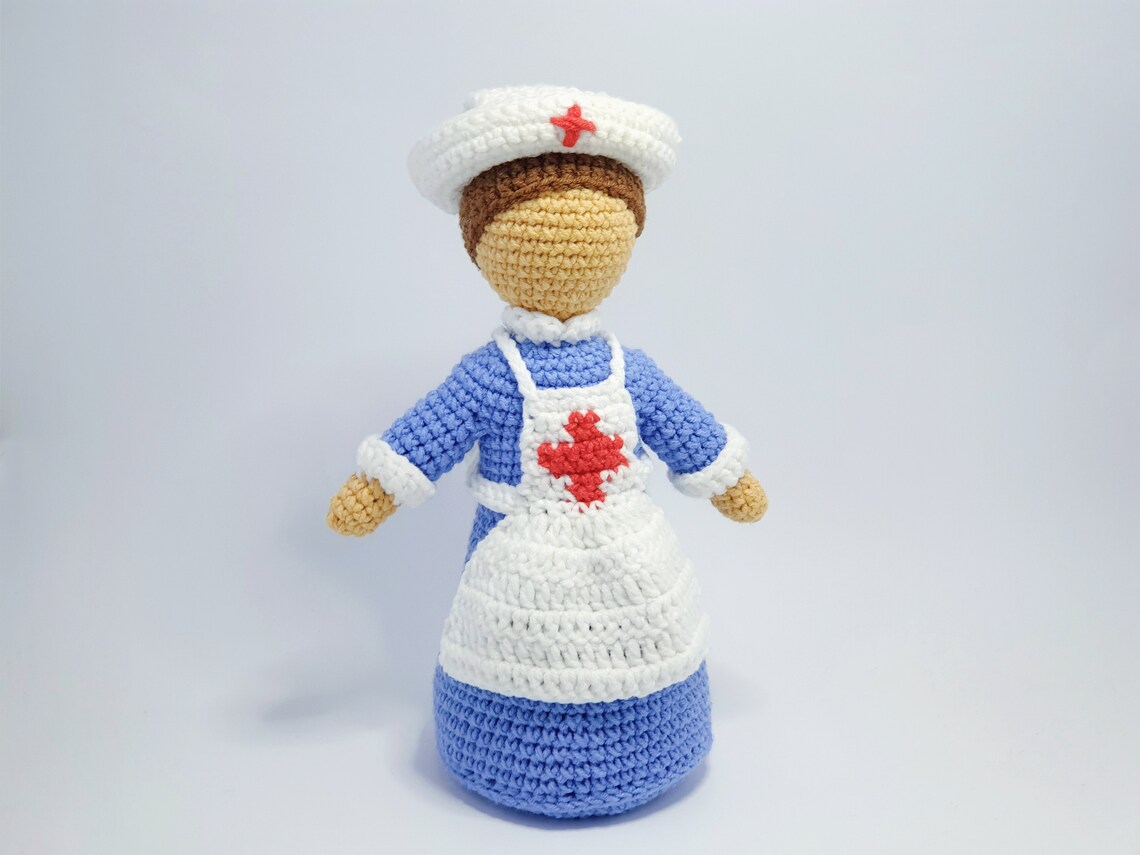 Crochet Patterns Amigurumi Stuffed Nurse Doll PDF / Instant - Etsy