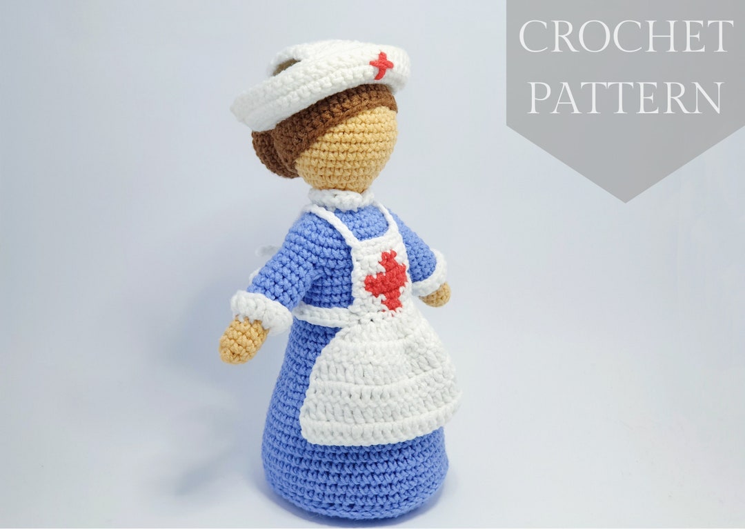 Crochet Patterns Amigurumi Stuffed Nurse Doll PDF / Instant Download ...