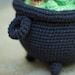 Crochet Patterns Amigurumi Stuffed Witch in a Cauldron Halloween Decor ...