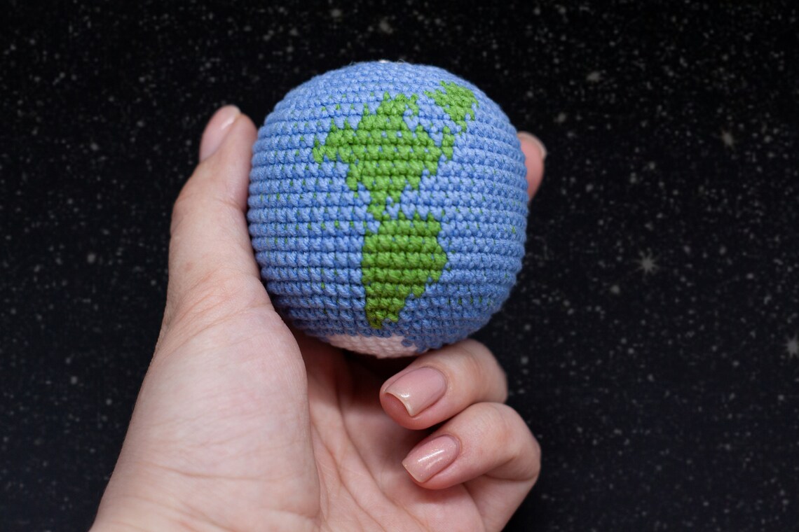 Crochet Patterns Amigurumi Stuffed Earth Planet PDF / Instant - Etsy