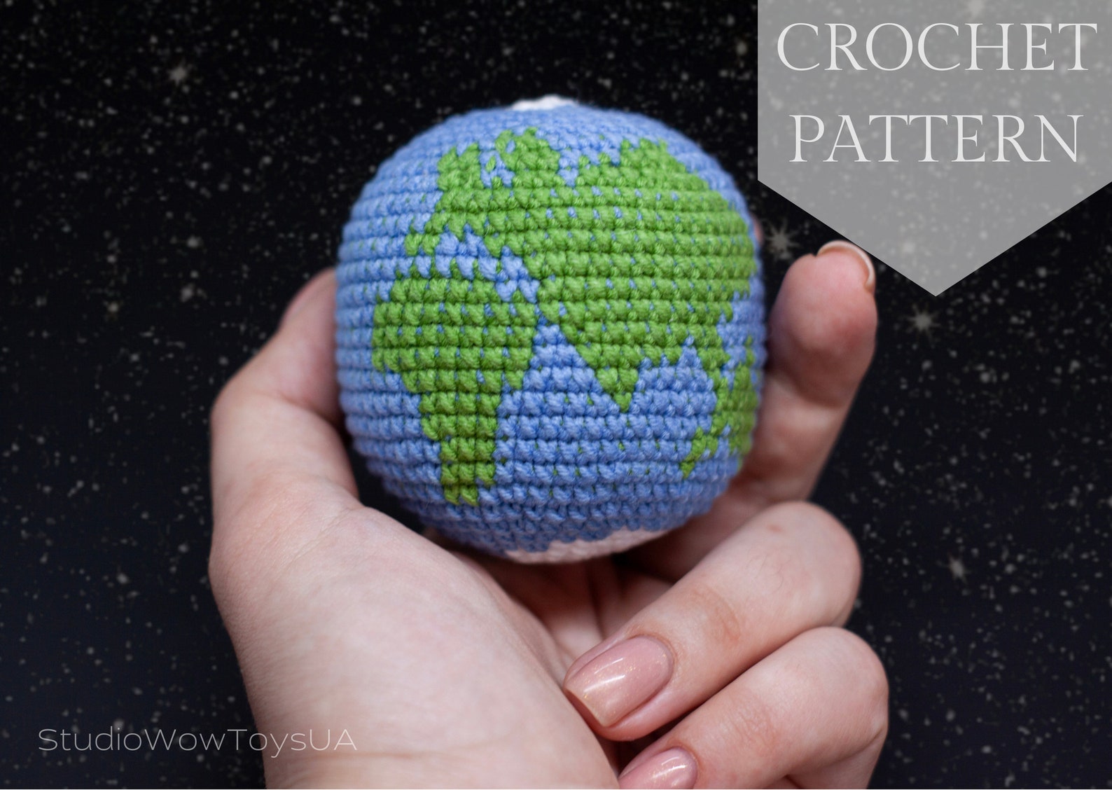 Crochet Patterns Amigurumi Stuffed Earth Planet PDF / Instant - Etsy