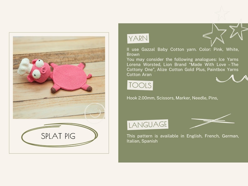 Funny Animal Crochet Coaster Pattern Set – Amigurumi Flat Coaster PDF ...
