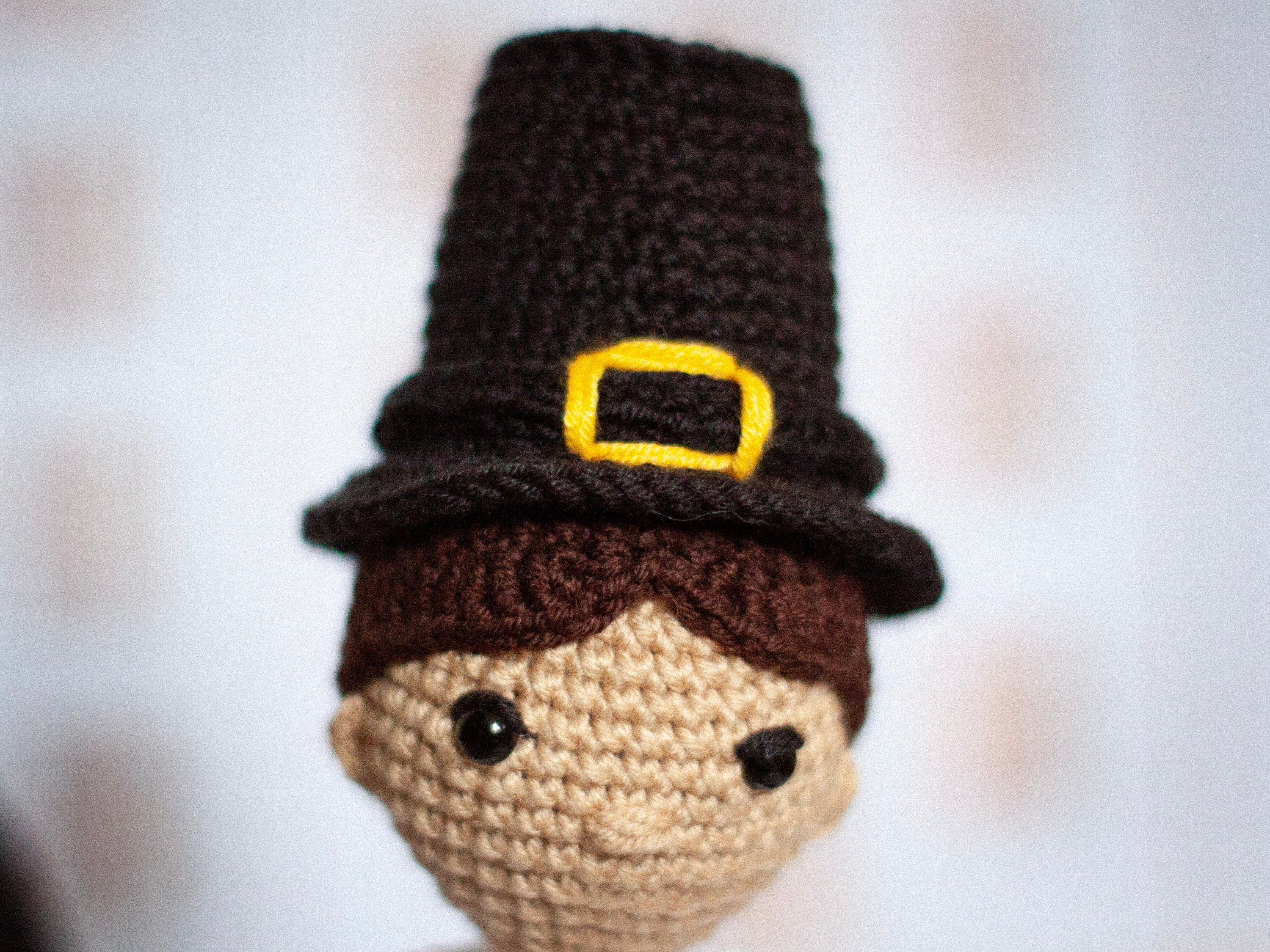 Crochet Patterns Amigurumi Stuffed Mr. and Mrs. Pilgrims Thanksgiving ...