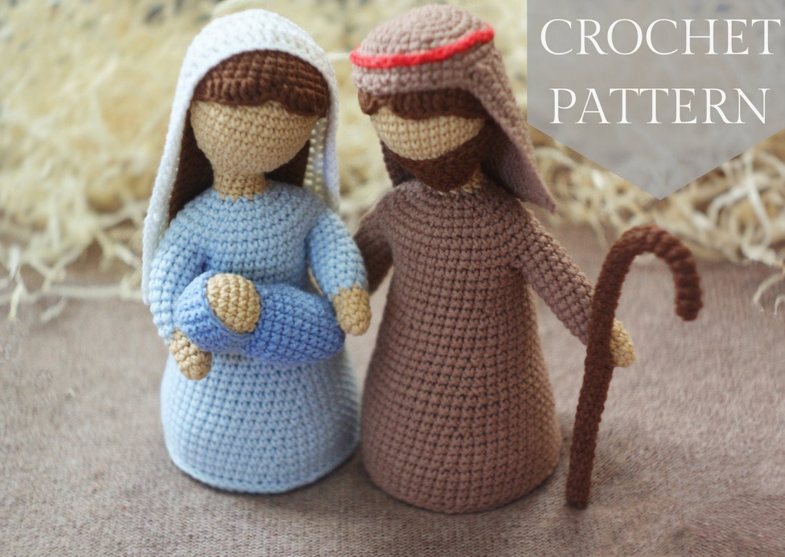 Crochet Patterns Amigurumi Stuffed Nativity Scene Merry - Etsy