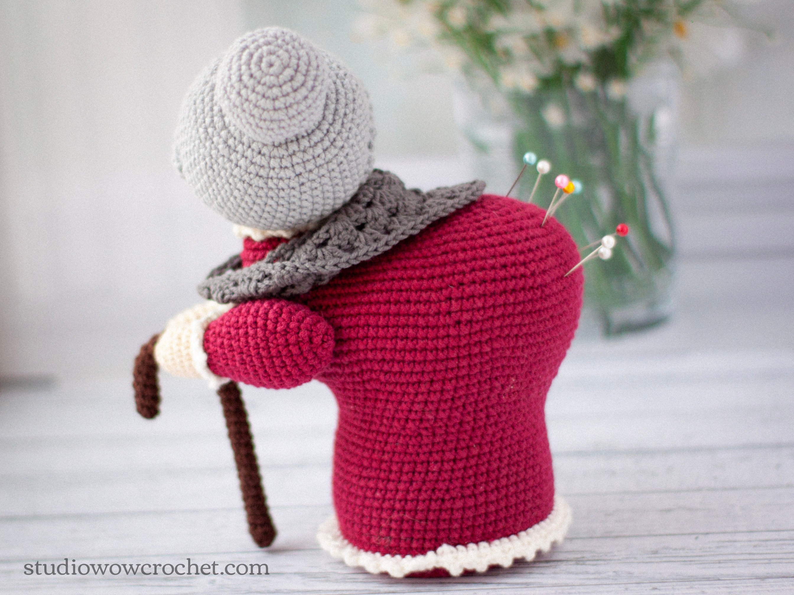 Granny/grandma Crochet Pattern Amigurumi Pin Cushion DIY - Etsy Canada