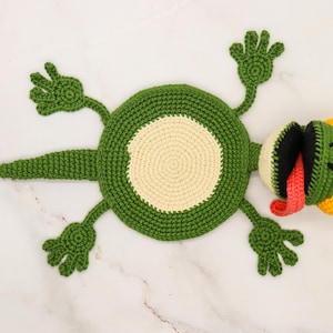 Crochet Pattern Coaster Splat Lizard Funny Handmade Design for Mug or ...